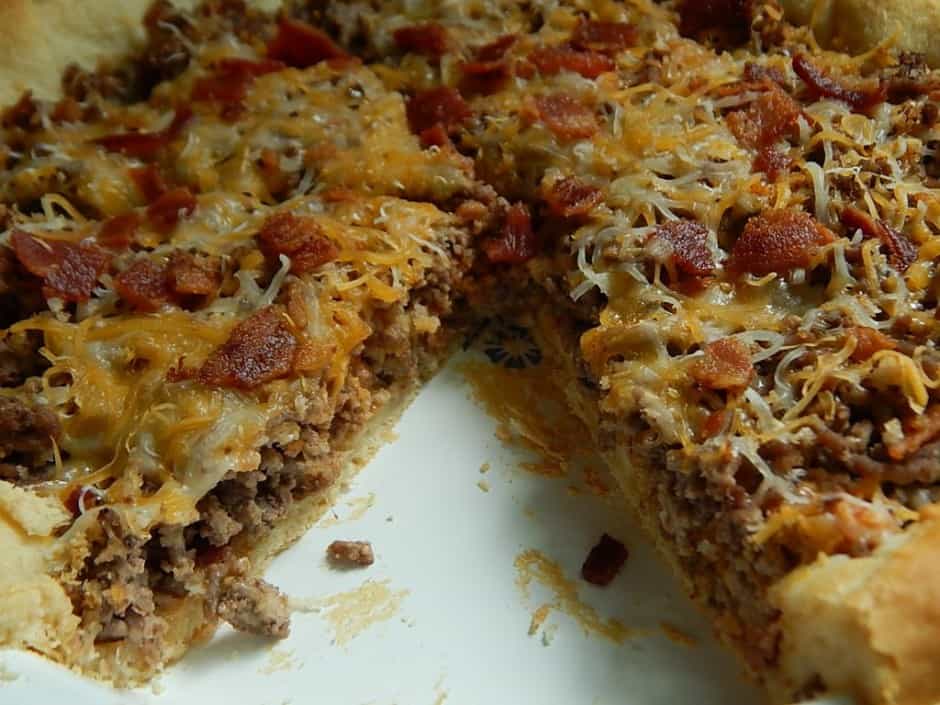 Impossible Cheeseburger Pie - Drizzle Me Skinny!