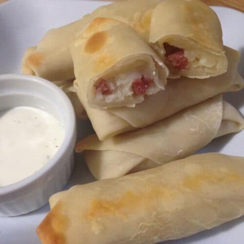 Loaded mashed potato rolls - Drizzle Me Skinny!