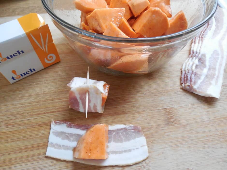 Maple bacon sweet potato bites - Drizzle Me Skinny!