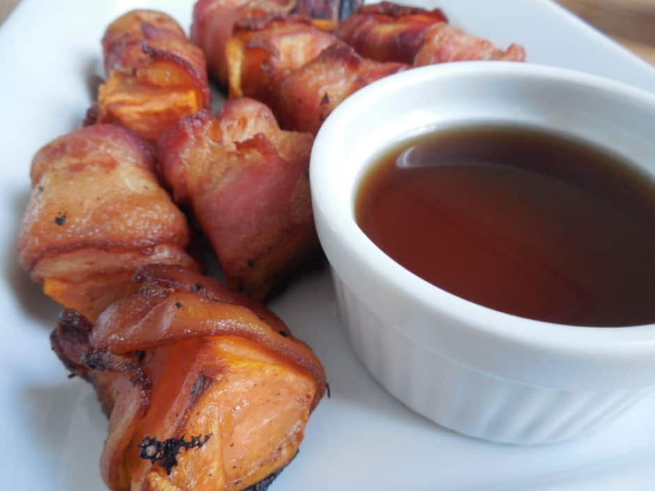 Maple bacon sweet potato bites - Drizzle Me Skinny!