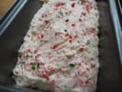White chocolate candy cane loaf - Drizzle Me Skinny!