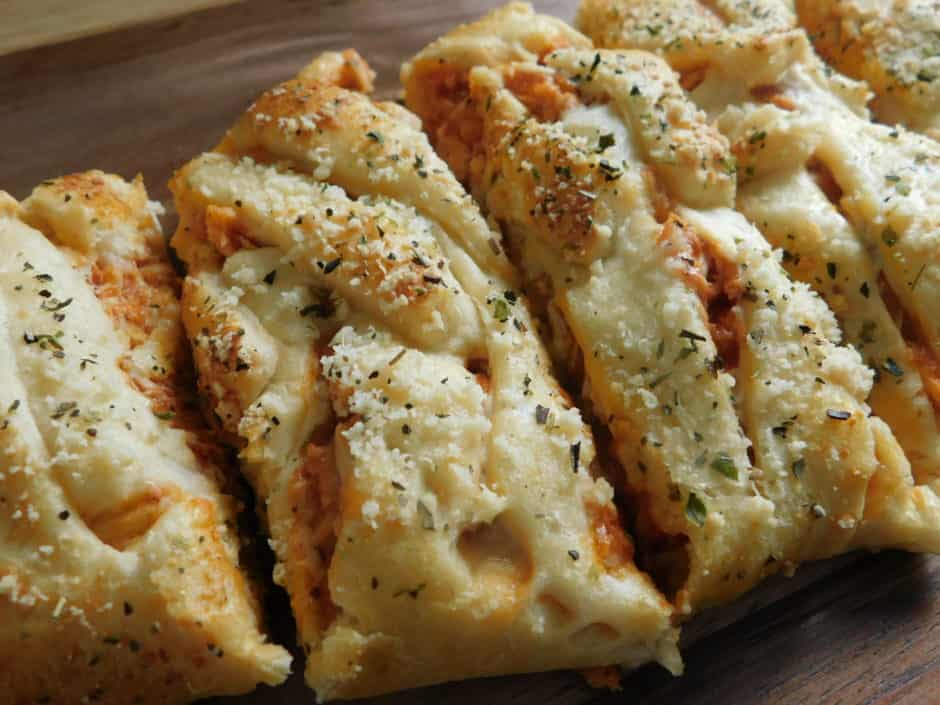 Chicken Parmesan Croissant Bread Loaf - Drizzle Me Skinny!