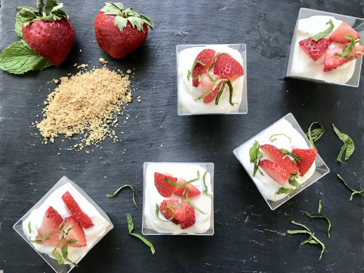 Strawberry cheesecake shooters - Drizzle Me Skinny!