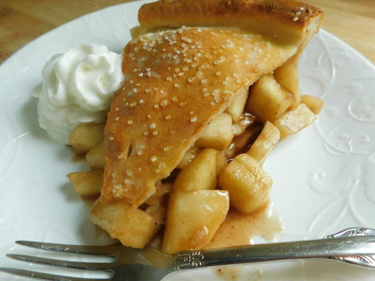 Two Ingredient Pie Crust Apple Pie - Drizzle Me Skinny!
