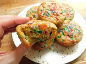 Kodiak Cakes Muffins with Sprinkles - Drizzle Me Skinny!