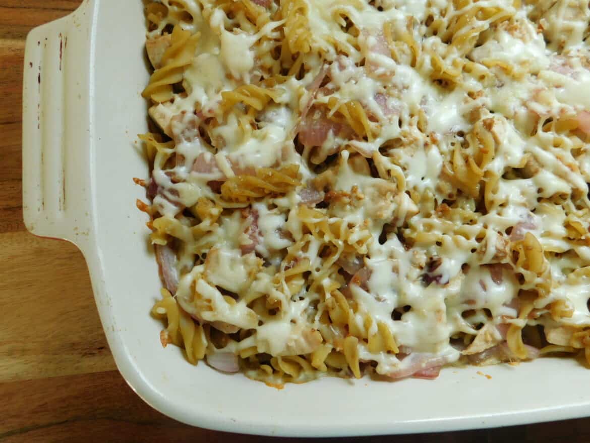 French Onion Chicken Pasta - Drizzle Me Skinny!