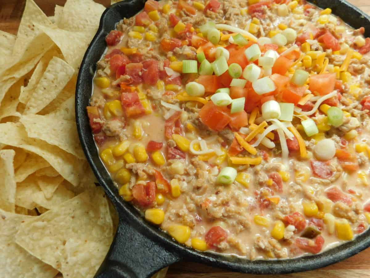Ground Turkey Cheese Dip - Drizzle Me Skinny!