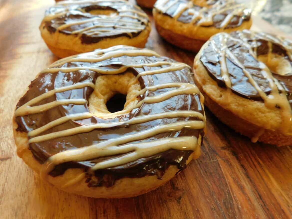 Peanut Butter Donuts - Drizzle Me Skinny!
