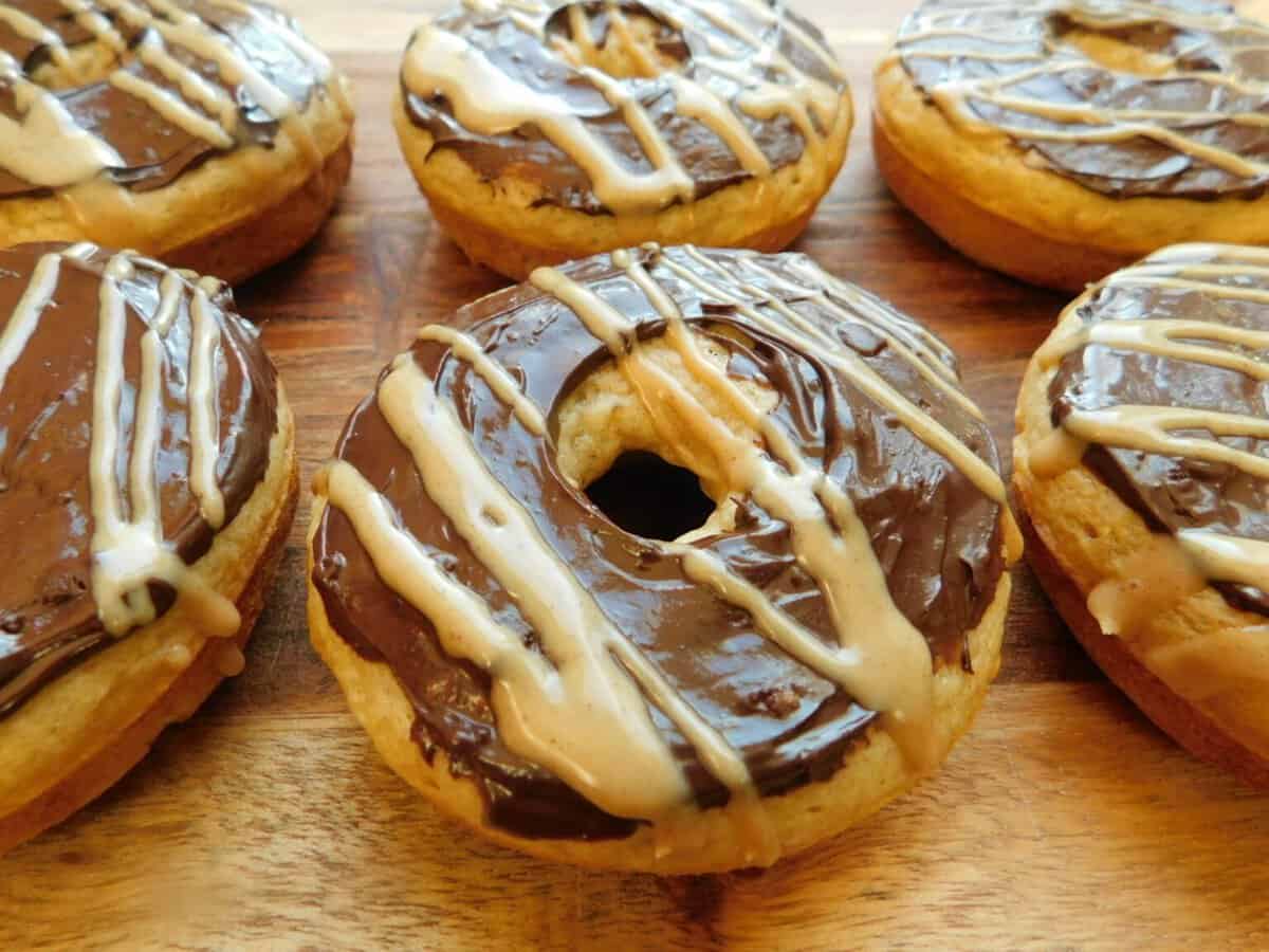 Peanut Butter Donuts - Drizzle Me Skinny!
