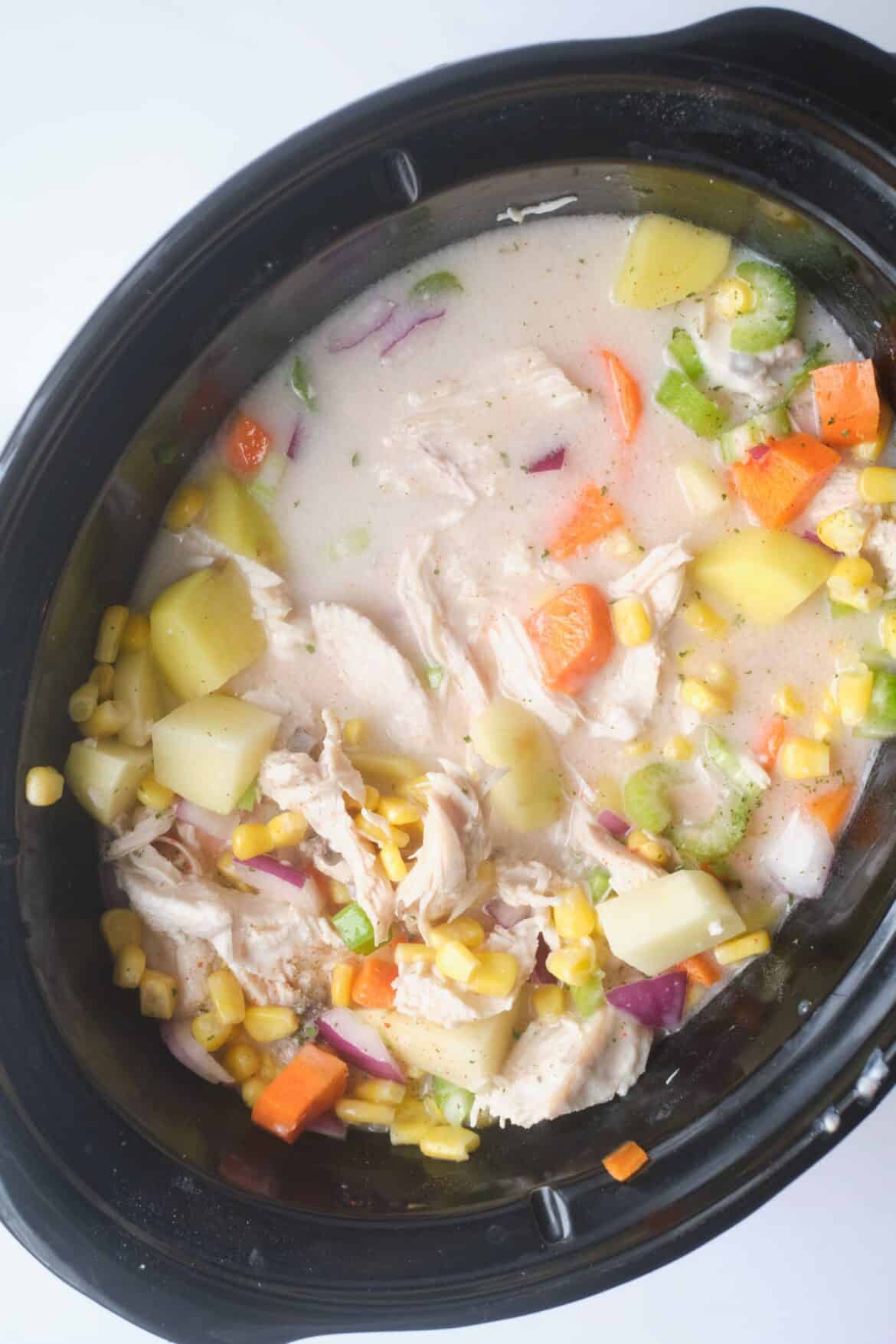 Chicken Potato Corn Chowder, healthy recipes - Drizzle Me Skinny!