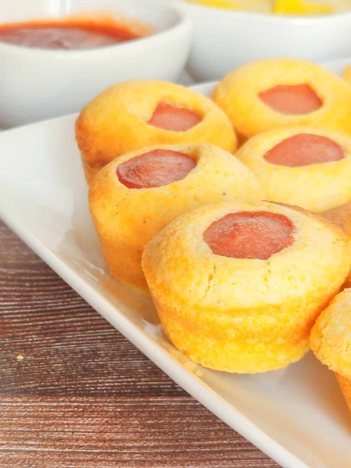 Mini Corndog Muffins - Drizzle Me Skinny!