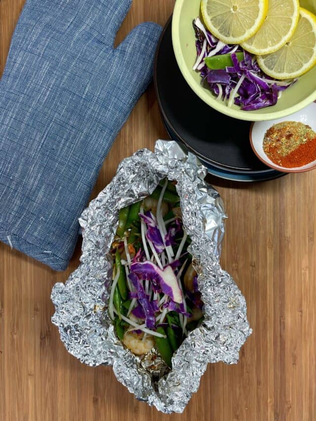 Weight Watchers Shrimp Foil Packet - Drizzle Me Skinny!