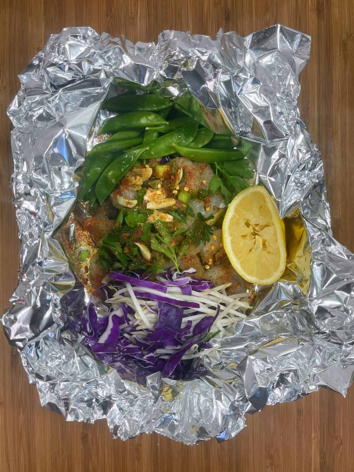 Weight Watchers Shrimp Foil Packet - Drizzle Me Skinny!