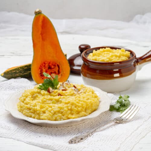 Light and Creamy Pumpkin Risotto - Drizzle Me Skinny!