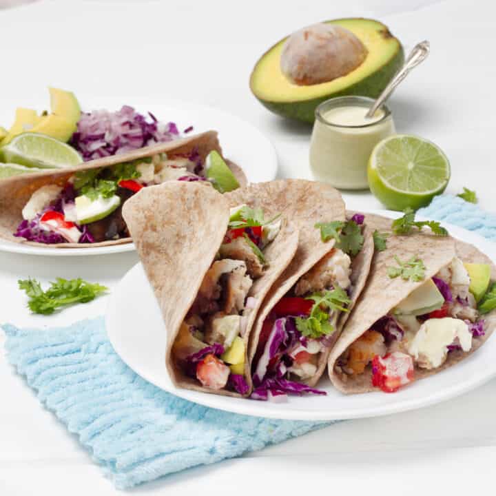 Low Calorie Insanely Easy Fish Tacos | WW Points - Drizzle Me Skinny!
