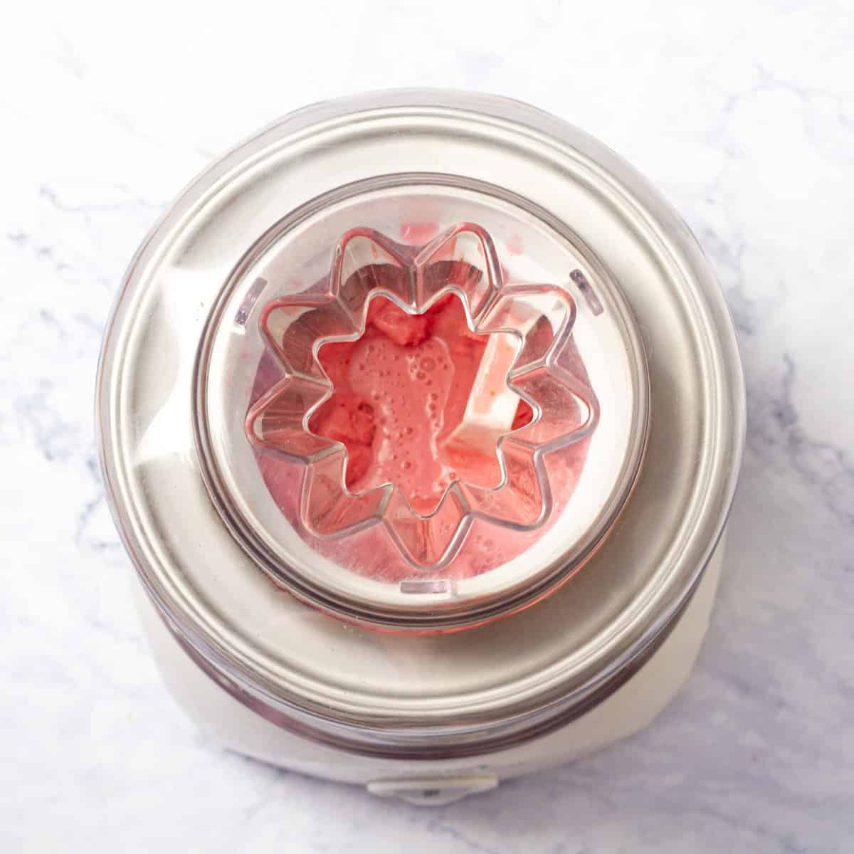 Homemade Strawberry Frozen Yogurt - Drizzle Me Skinny!