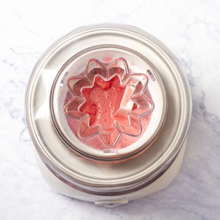 Homemade Strawberry Frozen Yogurt - Drizzle Me Skinny!