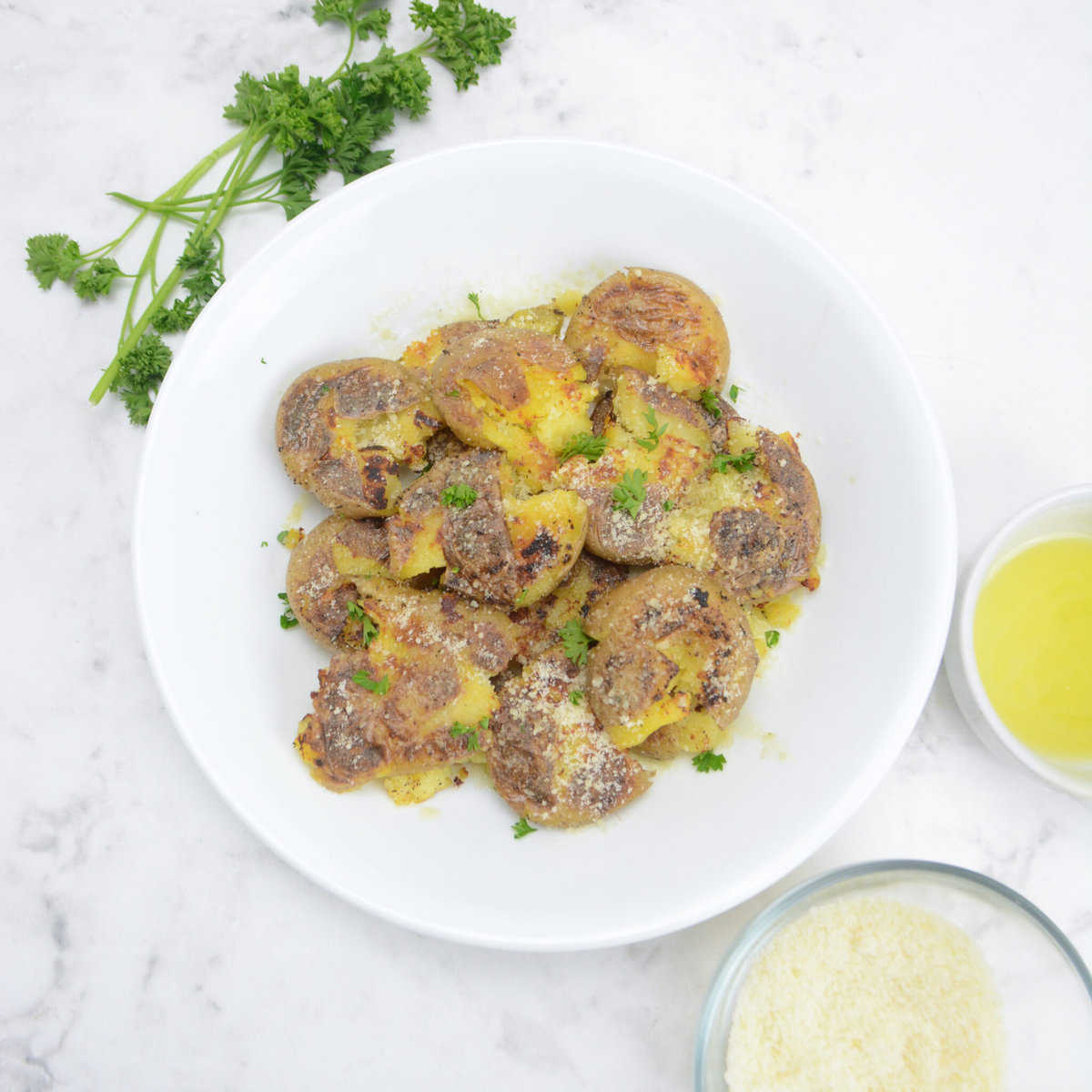 Blackstone Smashed Potatoes - Drizzle Me Skinny!