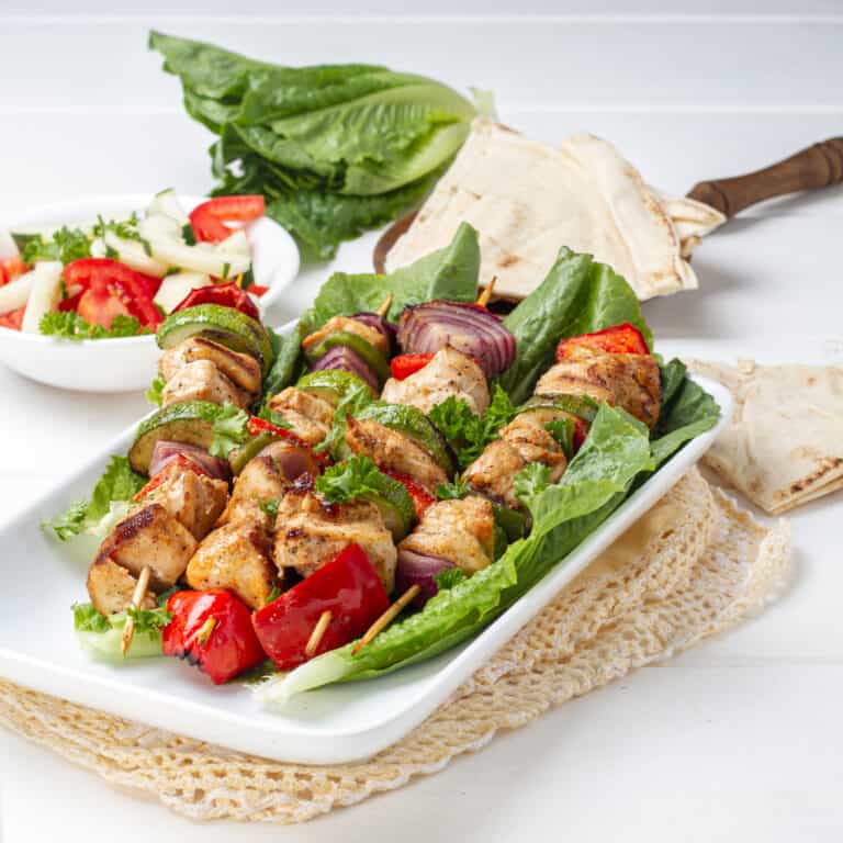 Healthy Chicken Kebabs | WW Points - Drizzle Me Skinny!