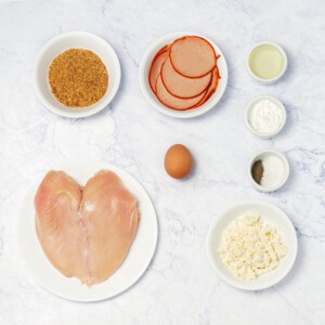 Healthy Chicken Cordon Bleu | WW Points - Drizzle Me Skinny!