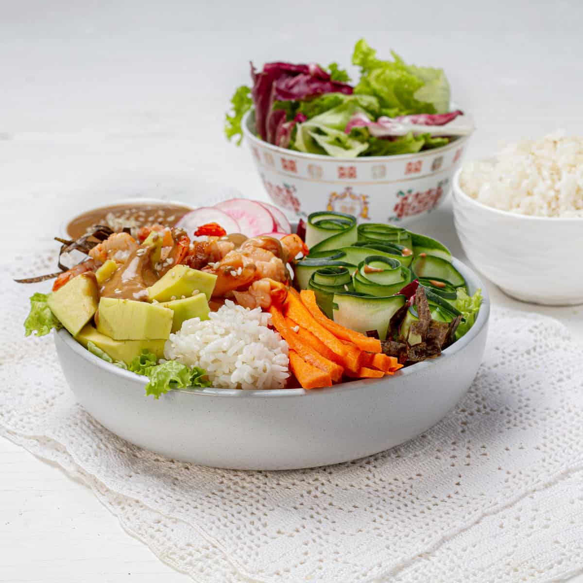 How To Make A Beautiful Sushi Salad - Drizzle Me Skinny!