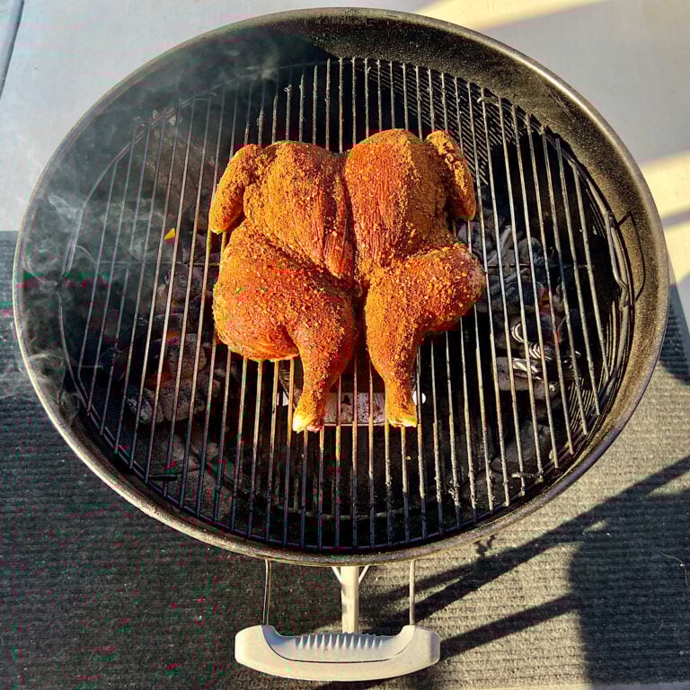 How To Make Perfect Spatchcock Chicken On Your Weber Kettle Grill ...
