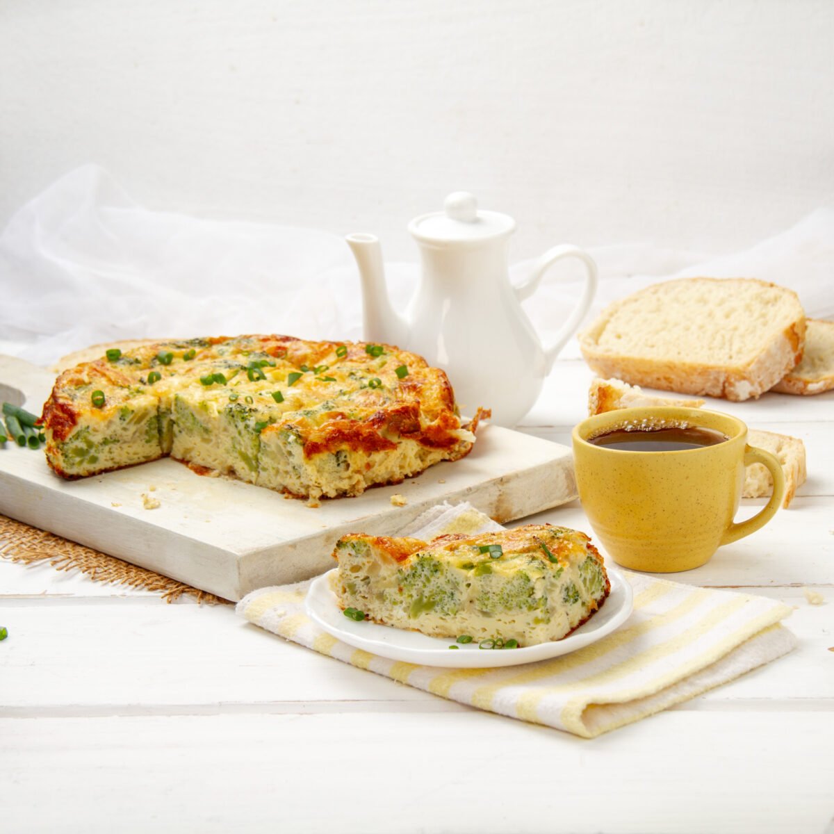 Broccoli Cheese Breakfast Egg Bake - Drizzle Me Skinny!