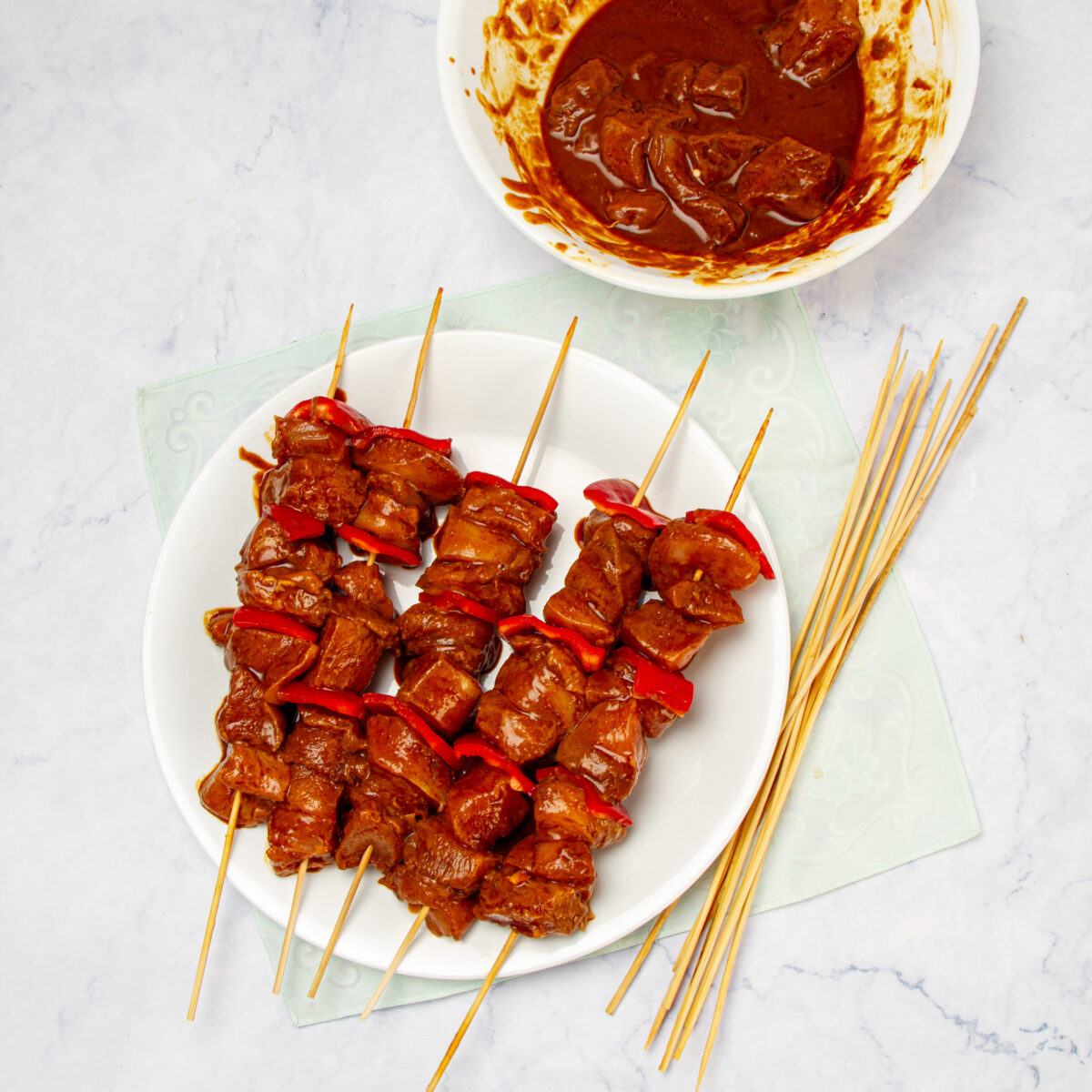 Chicken Satay Skewers - Drizzle Me Skinny!